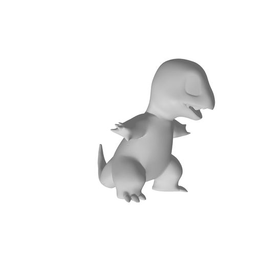 🐉 Stylized Charmander – 3D Printable Desktop Companion (Pokemon Fan Art ...