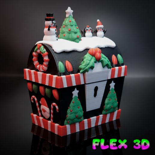🎄 Flex 3D Christmas Chest・ 3D File for 3D printing・Cults