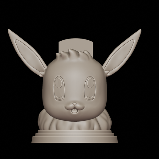 🕹️ Eevee Joystick holder Pokémon bust・ STL File for 3D printing・Cults