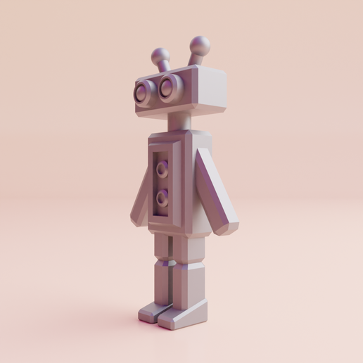 STL file cute robot 🤖 ・Model to download and 3D print・Cults
