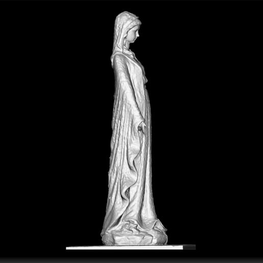 STL file Statue of Mother Mary - 3D Print Virgin Mary Sculpture - Holy ...