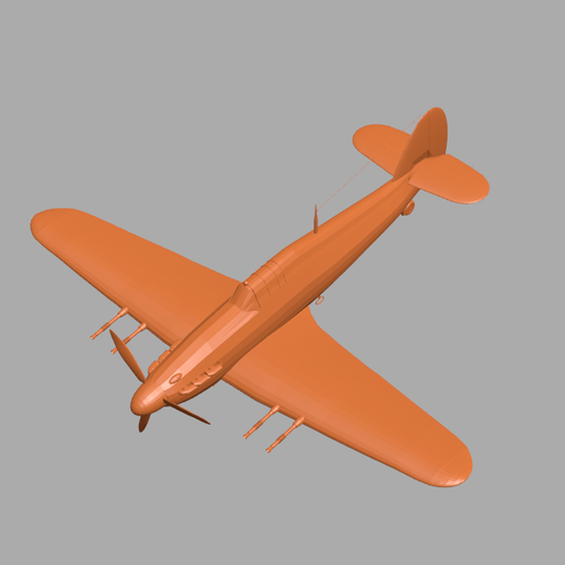 STL file Hawker Hurricane 🏠 ・3D printer model to download・Cults