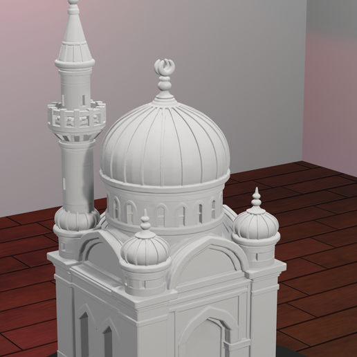 🕌 Mosque Building・Free STL File for 3D printing・Cults