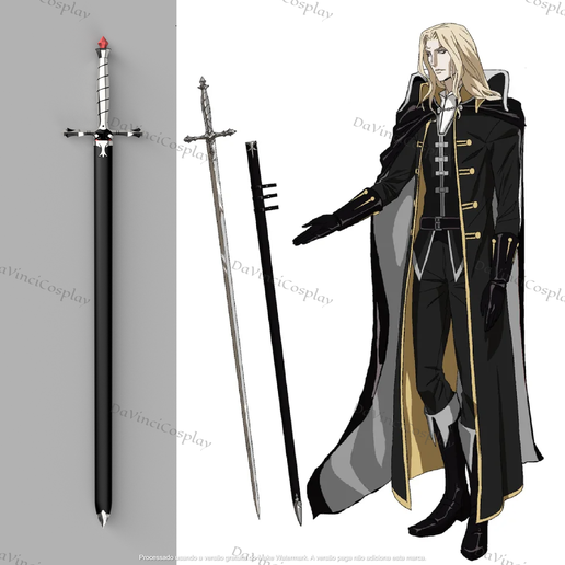 🗡️ Alucard Sword - Castlevania・ STL File for ・Cults