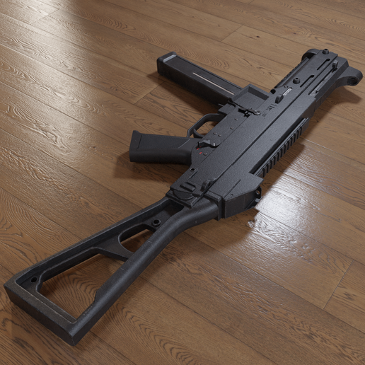 🦸 Heckler & Koch UMP 45 SMG (PropGun) 1/1 Size・ STL File for 3D ...