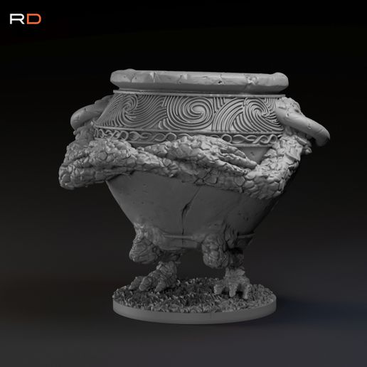 Fichier STL Iron Fist Alexander the Warrior Jar miniature STL for 3d ...