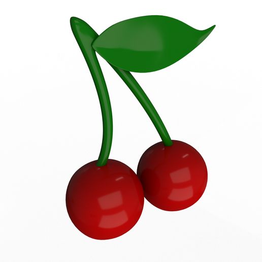 Archivo 3D Emoji de cereza 🍒 ・Plan de impresión en 3D para descargar・Cults