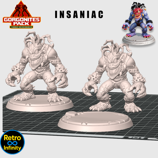 🤏 Gorgonites Pack 1 - Small Soldiers 3D figurines (7 characters ...