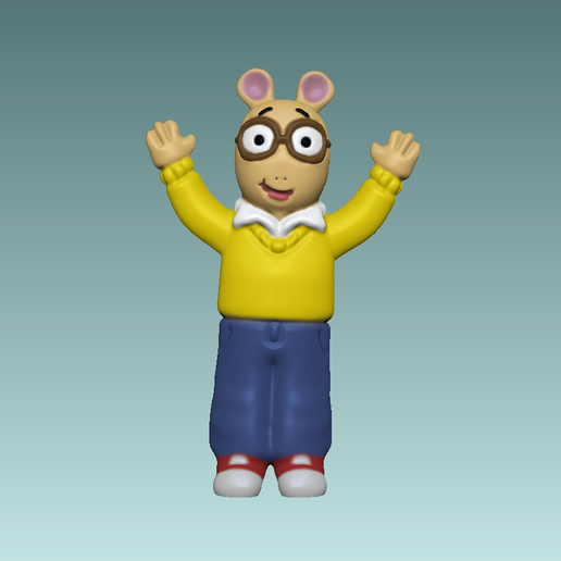 🐇 arthur read from arthur cartoon show・ STL File for 3D printing・Cults