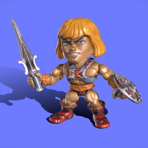 Archivo 3D Minifigura estilizada de He-man - SCAN 3D 🩻 ・Objeto para ...
