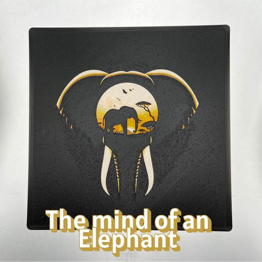 🐘 The Mind of an Elephant・Free STL File for 3D printing・Cults