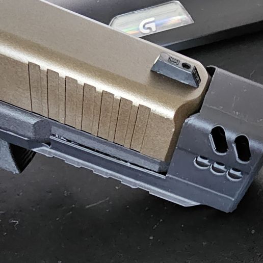 🔫 VFC G45 / G19X / G19 Gen.5 Compensator / Mag base・ STL File for 3D ...