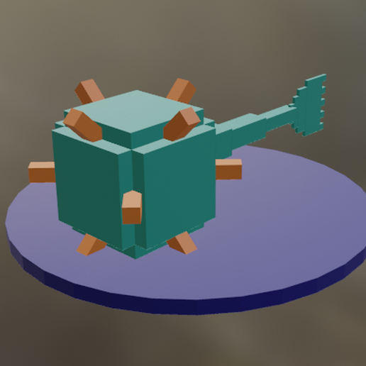 STL file Minecraft Guardian・3D printing template to download・Cults