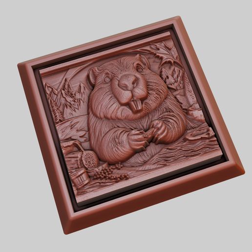 arquivo 3D Beaver Animal 3D Model for CNC Router Laser & 3D Printer 🦫 ...