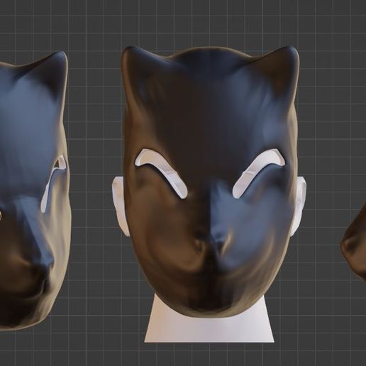 Archivo STL Máscara Neko 🔫 ・Objeto de impresión 3D para descargar・Cults