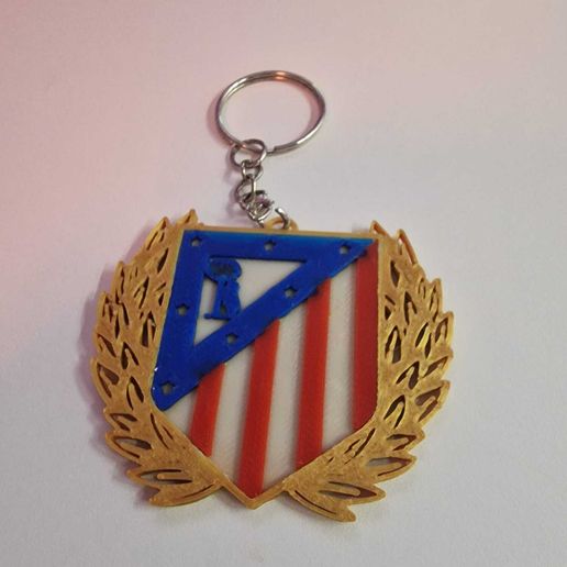 🗝️ Atlético de Madrid keychain・ 3MF File for 3D printing・Cults