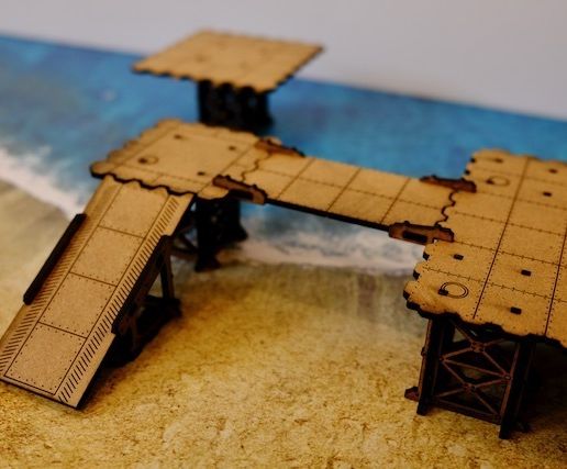 🎲 Sci-Fi industrial platforms - 8mm wargaming・ SVG File for CNC ...