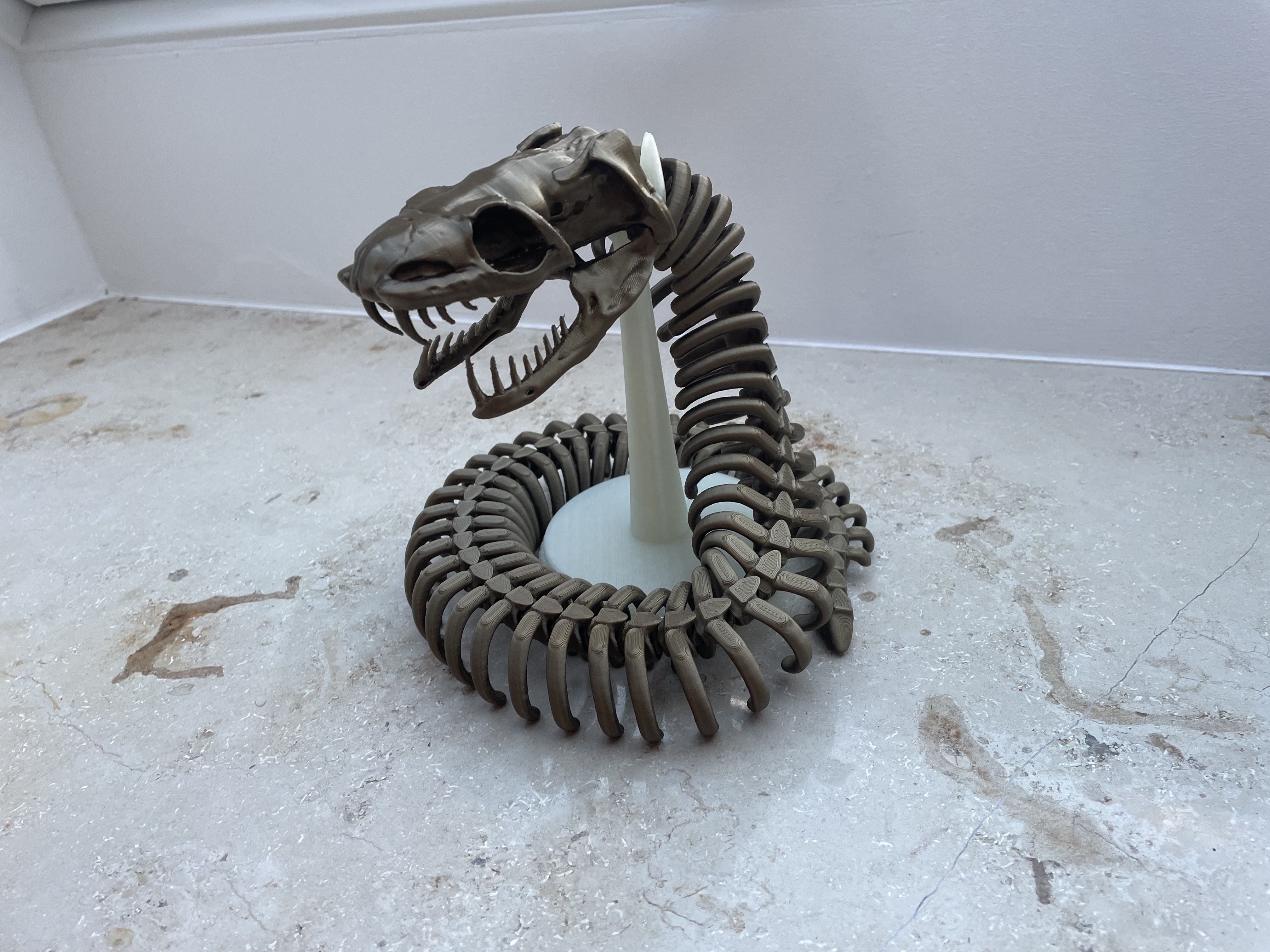 3D printing ARTICULATED SKELETON SNAKE • made with Modified Eryone ER ...
