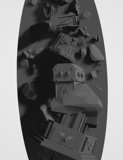 🎲 Destroyed statue・Free STL File for 3D printing・Cults