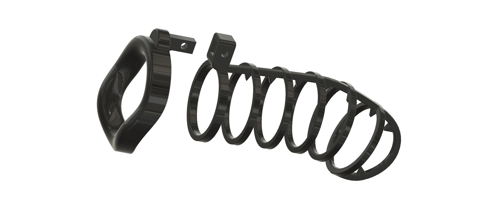 Stl Datei Männliche Bdsm Anti Erektion Zelle Fixierung Keuschheitsgerät Cock Cage Penis Ring
