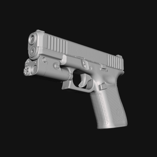 🔫 Glock 19 Gen5 Surefire XC1 Real Size Scan 3D Gun Mold・ STL File for ...