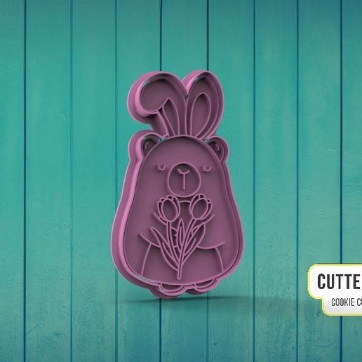 🍪 Capybara Easter Cookie Cutter M2・ STL File for 3D printing・Cults