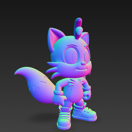 🦊 Tails – Chibi 3D Model・ STL File for 3D printing・Cults