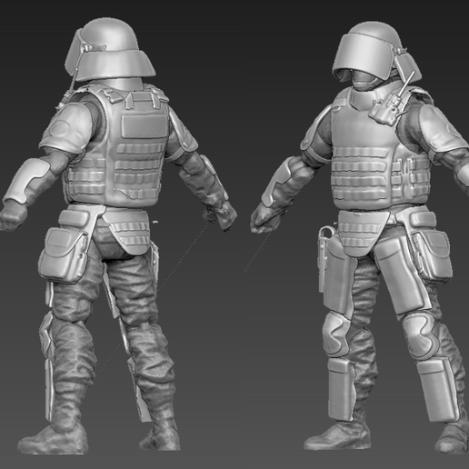 🌈 montage rainbow six siege armor 1:12・ 3D File for 3D printing・Cults