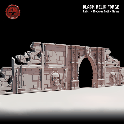 🎲 Black Relic Forge - Relic Series I: Modular Gothic Ruins (28–32mm ...
