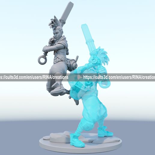 🎲 ekko 3D print model from League of Legends・ STL File for ・Cults