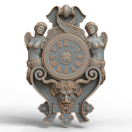 📁 3D Model STL File for CNC Router Laser & 3D Printer 0172. Wall Clock ...
