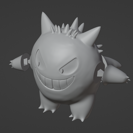 🐉 Gengar・ STL File for 3D printing・Cults