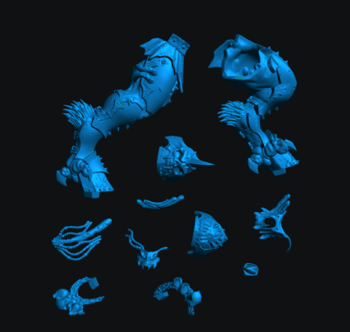 3D file WE angry marines daemon demon primarch angron 40 version 😡 ・3D ...