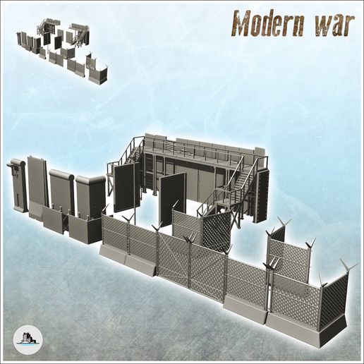 🥶 Modern fortified base pack No. 1 - Cold Era Modern Warfare Conflict ...