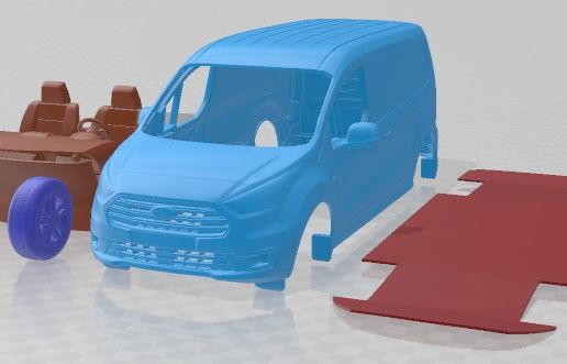 🚙 Ford Transit Connect LWB 2020 Printable Van・ 3D File for 3D printing ...