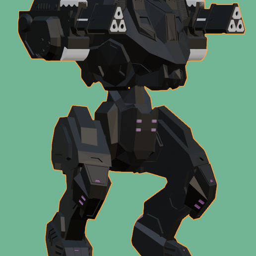 👾 Paragon + Autocannon 4 (Mech Arena)・ STL File for 3D printing・Cults
