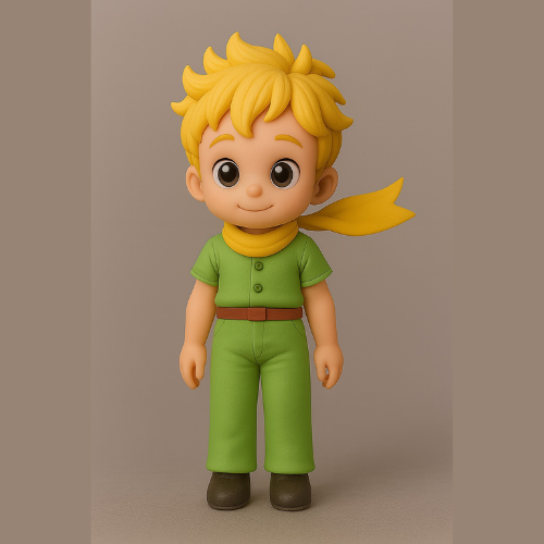🤴 El Principito, figura versión chibi, le petit prince,・Fichier STL ...