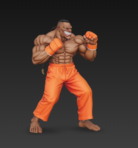 🕹️ Dee Jay - Street Fighter・ STL File for 3D printing・Cults