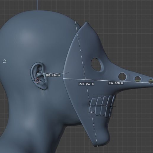 🎭 Menos Grande Bleach Mask・ STL File for 3D printing・Cults