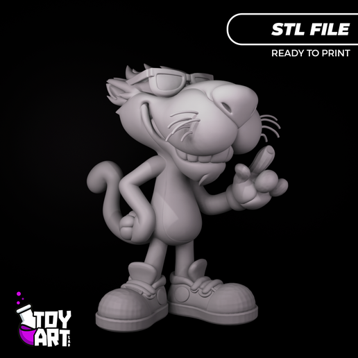 🐆 Chester Cheetah – Stylized STL Figure (Ready to Print)・Arquivo STL ...