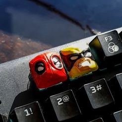 Download 7 3D models from Marvel characters keycap listed by ...