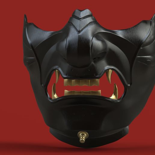 🇯🇵 Japanese mask・Free STL File for 3D printing・Cults