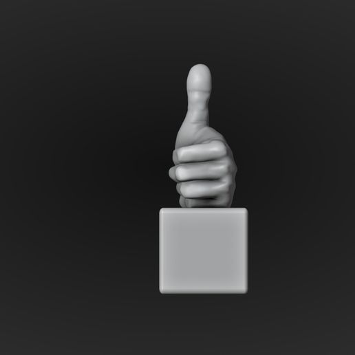 ⬆️ Thumbs Up Motivational Reminder・ 3D File for 3D printing・Cults