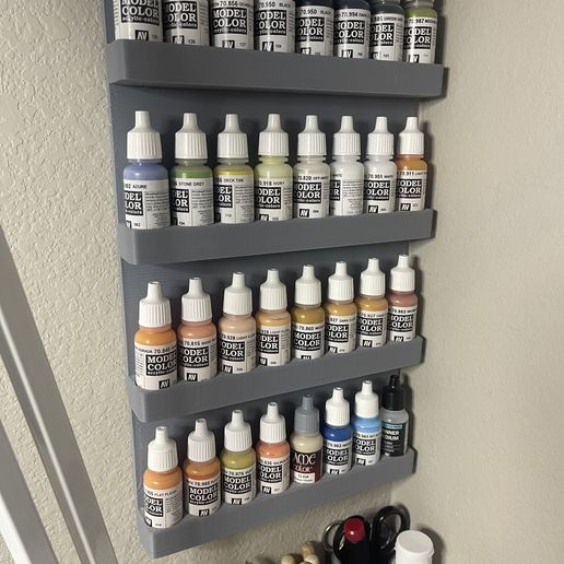 🎨 Vallejo Paint Rack – 16 Bottle Organizer for 17ml Dropper Bottles ...