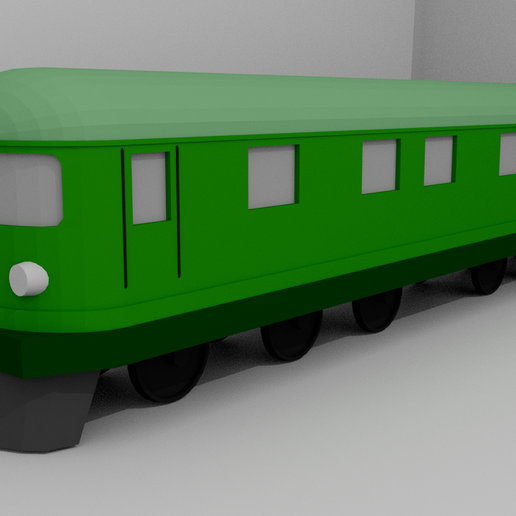🚆 Low Poly Train // Design 03・ STL File for 3D printing・Cults