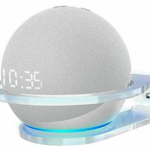 📢 Wall mount "ALEXA" Amazon Echo Dot 4/3 Gen・ STL File for ・Cults