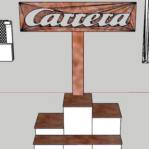 🏎️ Podium for 1/32 Scalextric slot race track・Free STL File for 3D ...