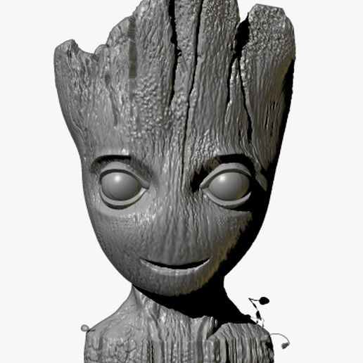 Archivo STL olla tipo groot・Modelo para descargar y imprimir en 3D・Cults