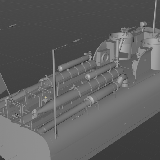 🛥️ 3D model of the US PT-3 torpedo boat・ OBJ File for 3D printing・Cults