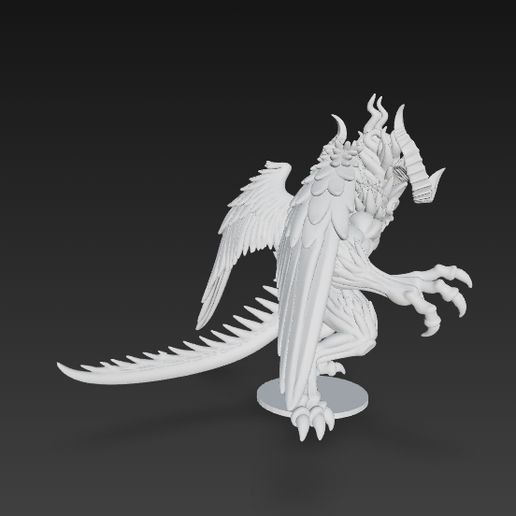 🤴 Flame-Headed Dreadlord - Mythical Demon King 3D Print Model・ STL File ...